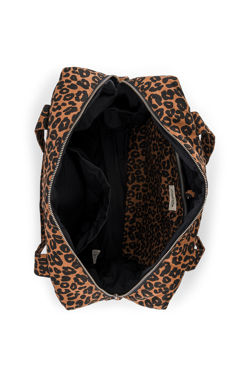 Darcy l'anti sac à langer - Coton recyclé Léopard – Rivedroite Paris