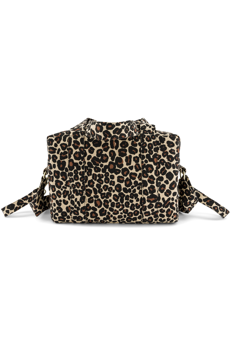 Mini Darcy the small anti diaper bag – Recycled cotton Leopard Beige s ...
