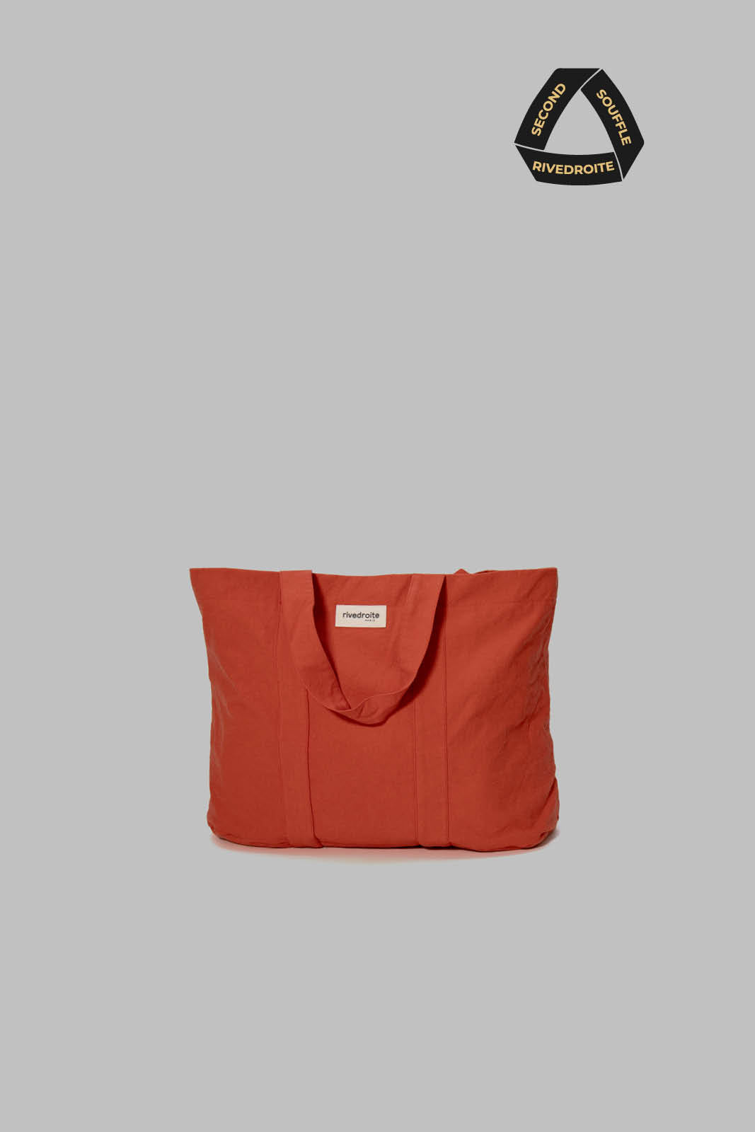 Marcel the tote bag - Recycled cotton Red born to be alive – Rivedroite ...