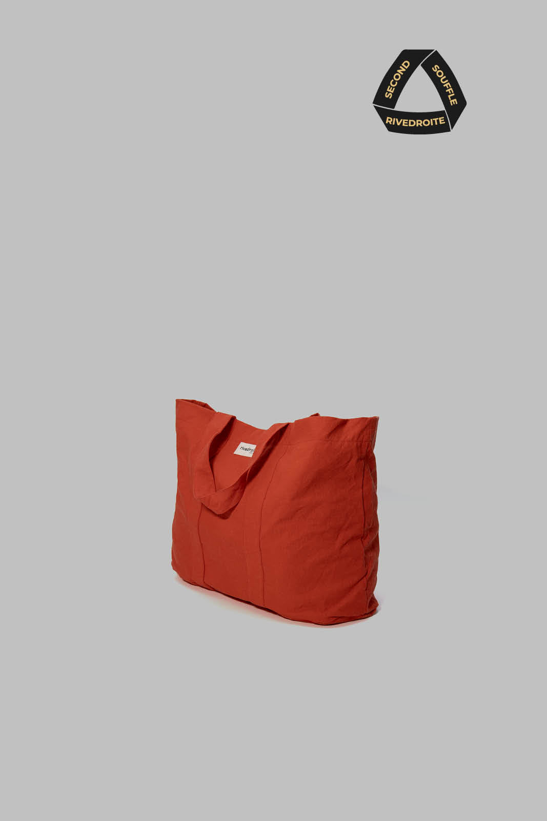 Marcel the tote bag - Recycled cotton Red born to be alive – Rivedroite ...