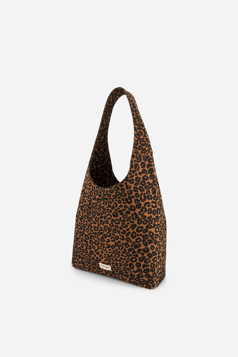 Richelieu le sac hobo - Polycoton Recyclé Léopard – Rivedroite Paris